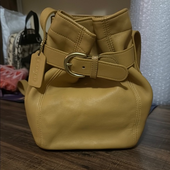 Coach | Bags | Coach Yellow Leather Vintage | Poshmark